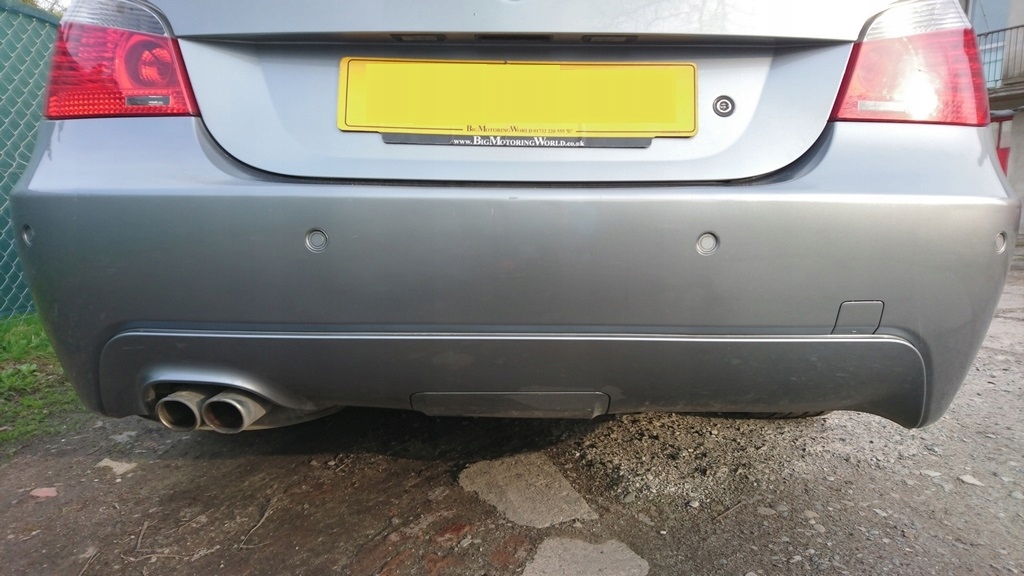 BMW E60 ZDERZAK TYLNY M-PAKIET SILBERGRAU A08/7 - 8902690398 - oficjalne archiwum Allegro