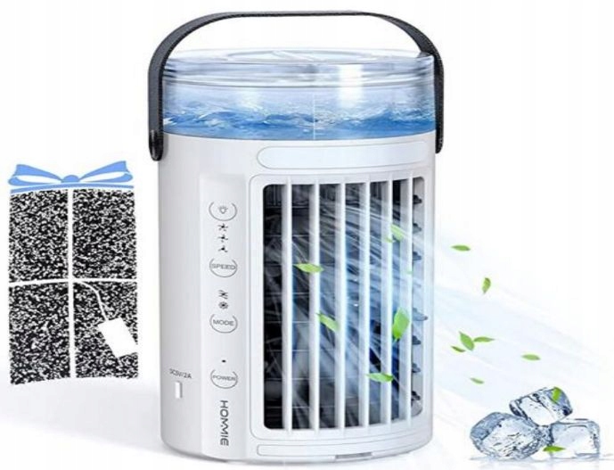 Mini klimatyzator - Hommie USB - 12514129687 - oficjalne archiwum Allegro