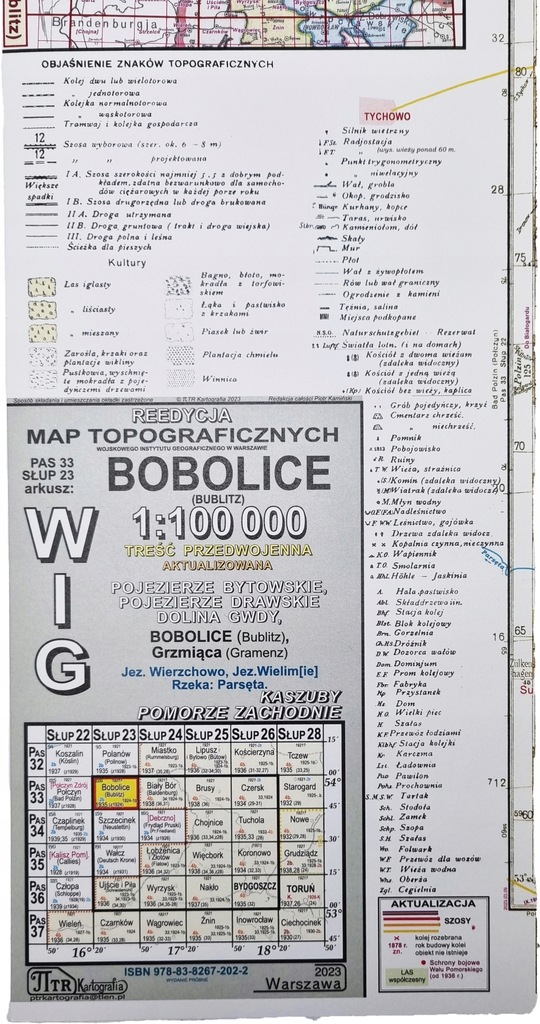 Mapa WIG Bobolice P33 S23 reedycja - 13482500311 - oficjalne archiwum ...
