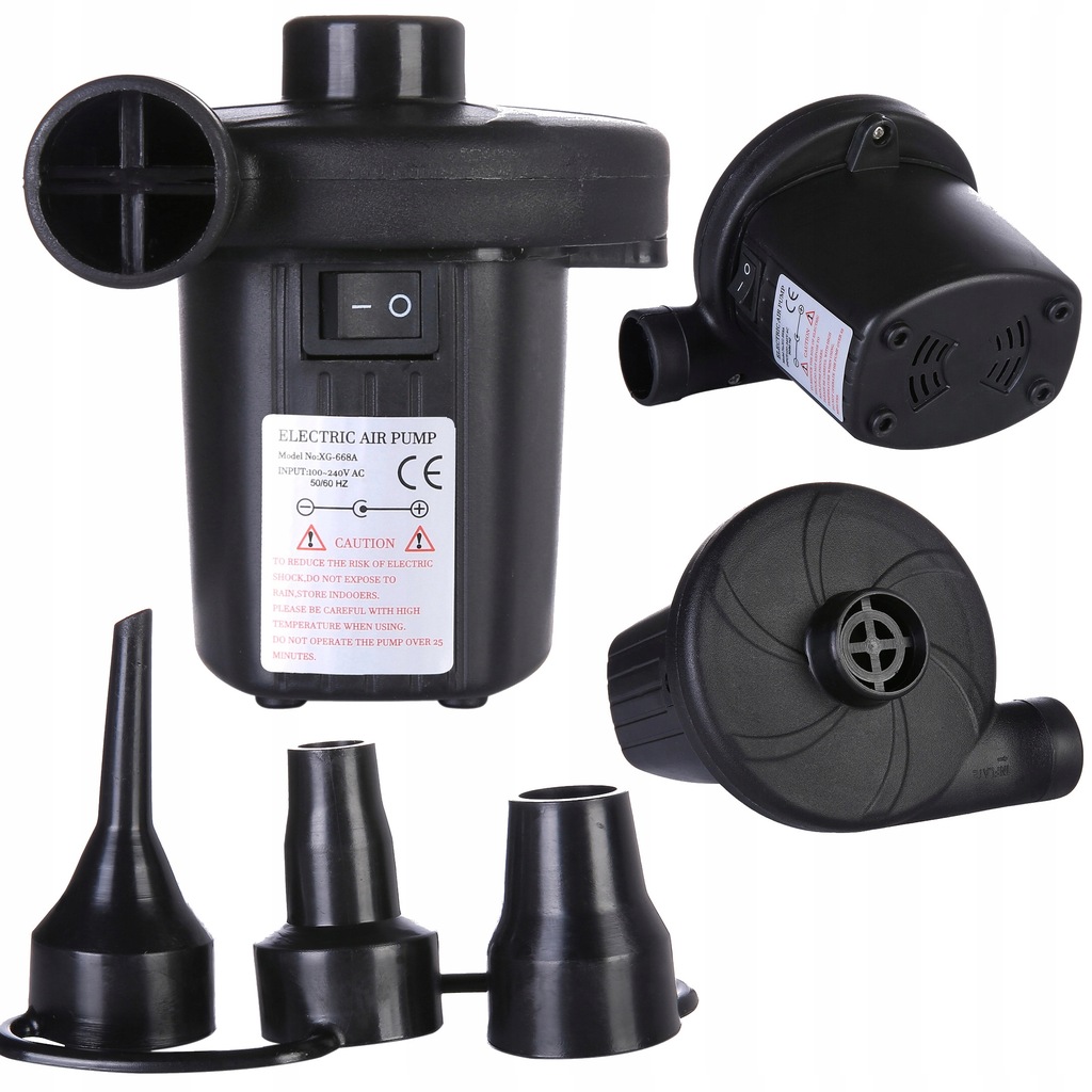 ELEKTRYCZNA POMPKA DO MATERACA 230V PONTONU BASEN - 10887854114 ...