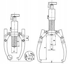 Купить Гидравлический съемник Betex HP63 BEGA 6 тонн: отзывы, фото и характеристики на Aredi.ru ...