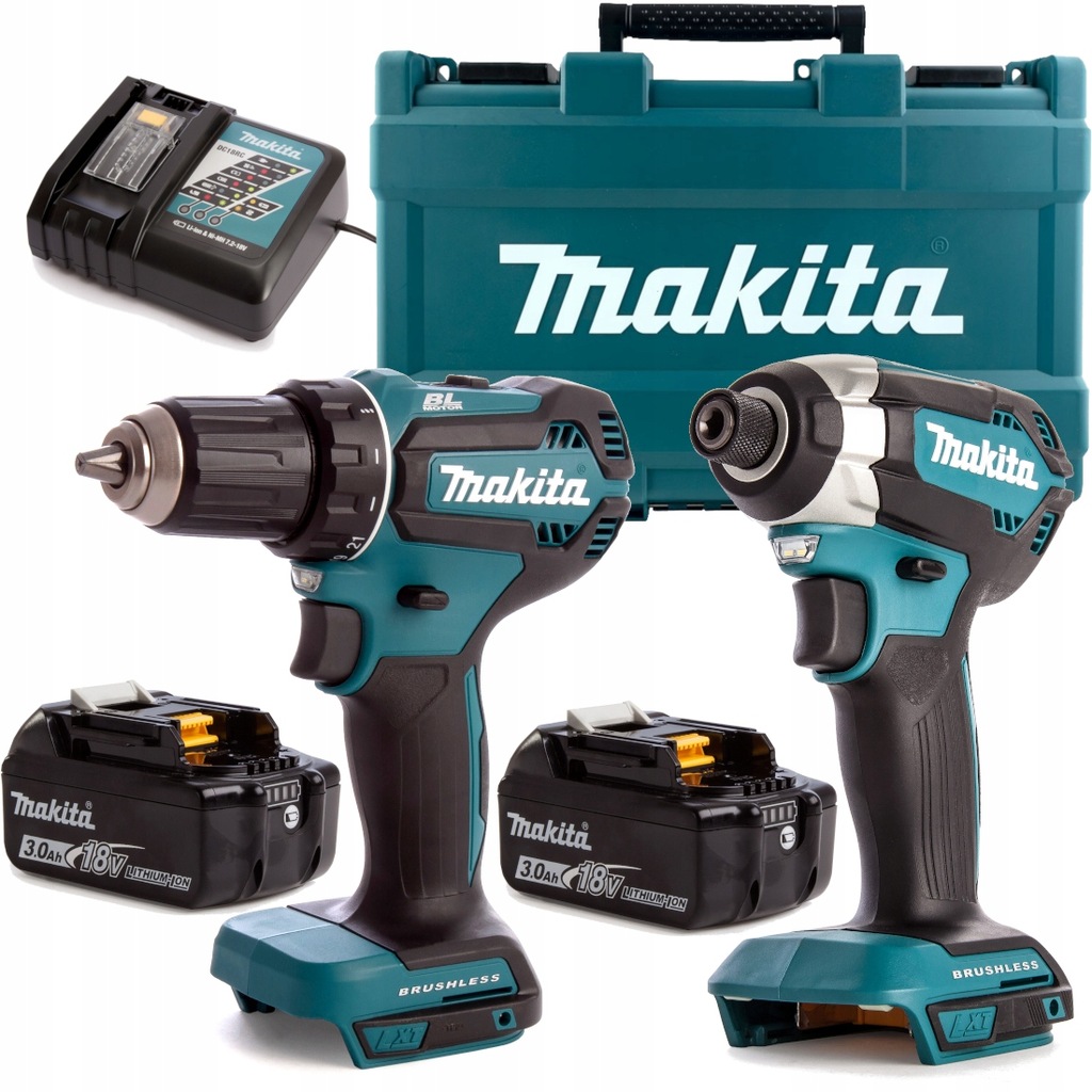 MAKITA ZESTAW COMBO DTD153 DDF485 + 2x3Ah +WALIZKA - 8780851469 ...