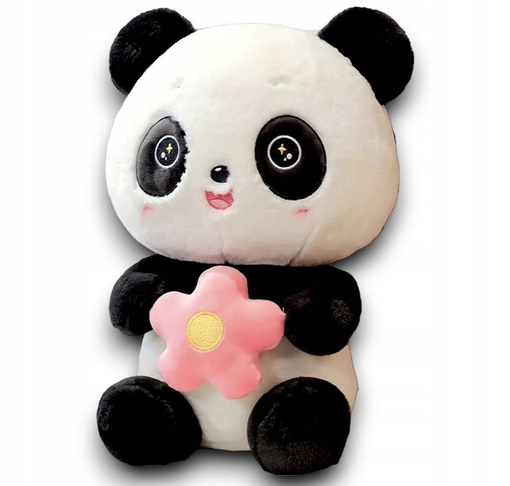 Pluszowy Duży Miś Panda Maskotka do przytulania 45 cm SUPER PREZENT ...