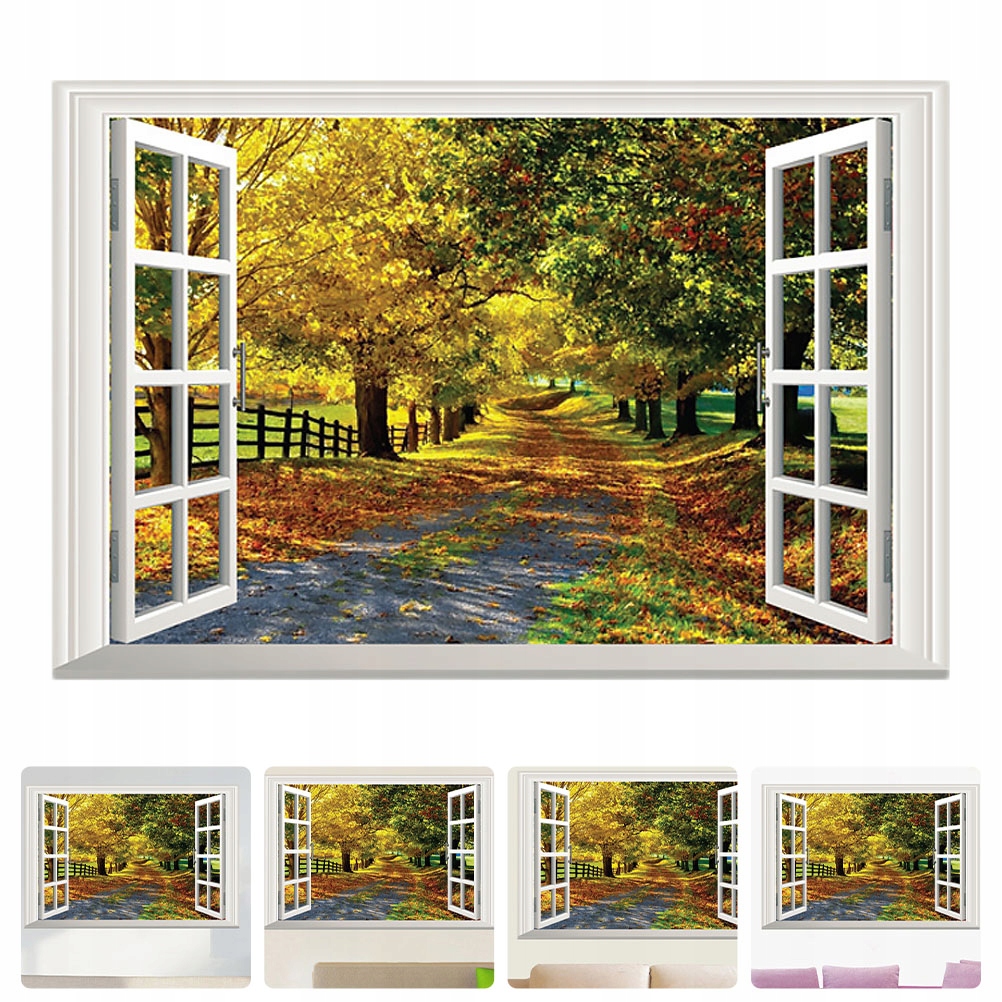 WALL STICKER 3D OUTSIDE WINDOW DECAL FAUX VIEW - 15228301676 ...