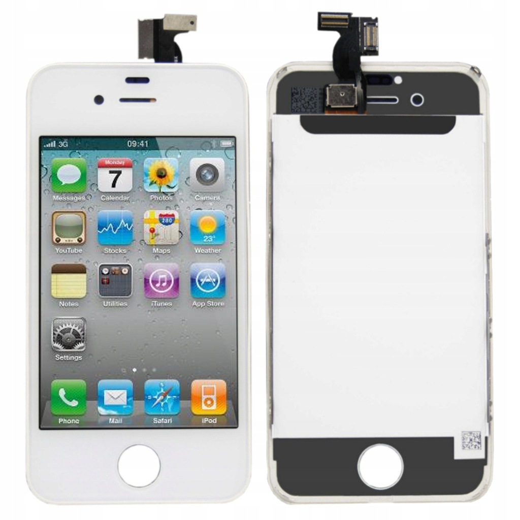 WYŚWIETLACZ LCD EKRAN DOTYK SZYBKA DO IPHONE 4S - 11391240621 ...