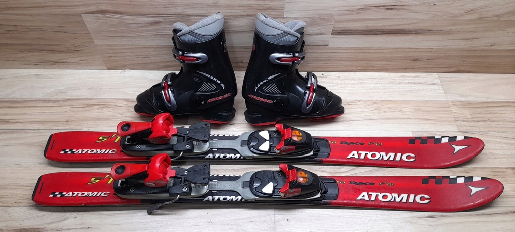Komplet Narty ATOMIC RACE 100cm+ Buty 20.5cm/roz32 - 14342985386 ...