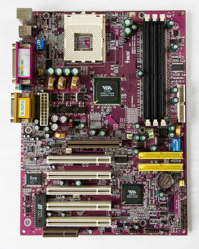 Płyta główna Soltek SL-75-DRV5 socket A 462 - 12691507776 - oficjalne archiwum Allegro