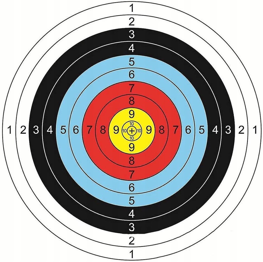 TARCZA DO STZRELANIA Z ŁUKU 40X40CM 10SZT. - 12404938586 - oficjalne ...