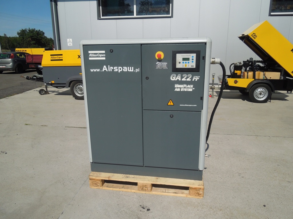 SPRĘŻARKA ŚRUBOWA ATLAS COPCO GA22FF 22Kw OSUSZACZ - 12585804459 ...