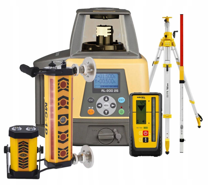 Topcon RL-200 2S DIGITAL Niwelator + łata + statyw - 11712927434 ...