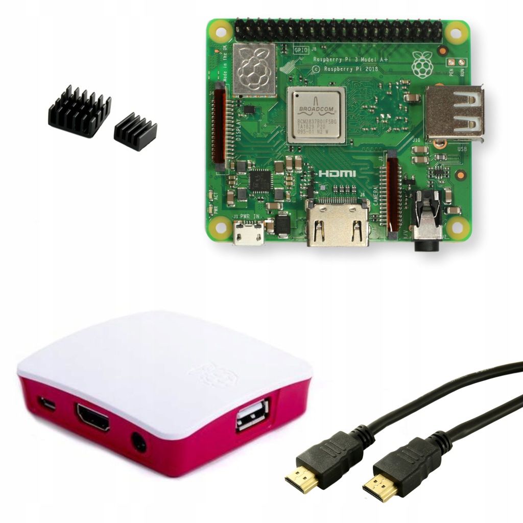 Zestaw Raspberry Pi 3A+ z obudową - 11970145238 - oficjalne archiwum ...
