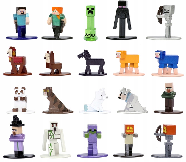 JADA Metalowe Figurki Minecraft 20-Pack Wave 5 - 11534874718 ...