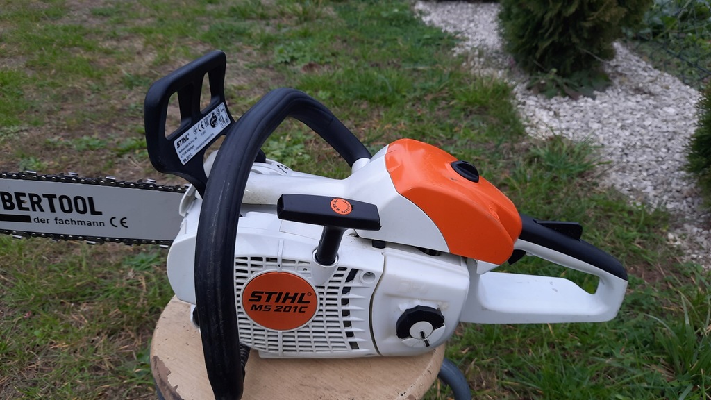 Piła pilarka spalinowa Stihl MS 201c moc 2.4 KM - 12834211433 ...