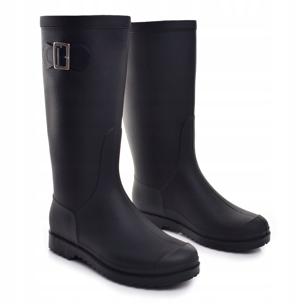 KALOSZE DAMSKIE DŁUGIE MATOWE WYGODMNE KLASYCZNE - 13052447957 ...