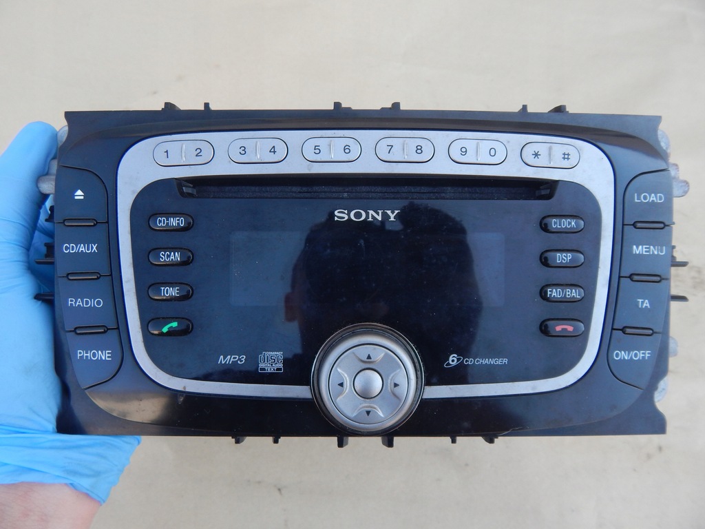 RADIO SONY MONDEO MK4 S-MAX GALAXY z kodem 6CD - 9068110717 - oficjalne ...