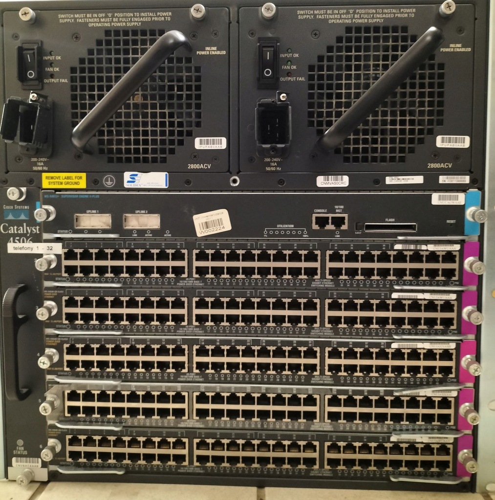 Switch Cisco Catalyst WS-C4506-E (13) - 12564593949 - oficjalne ...