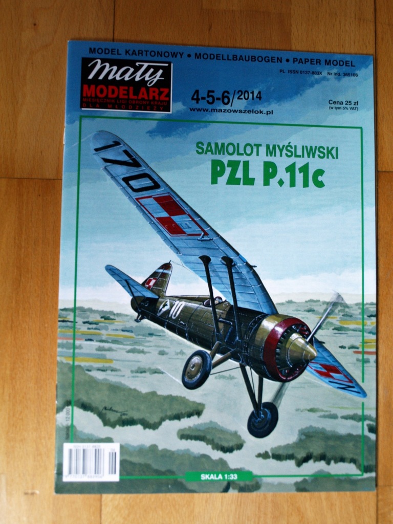 Mały Modelarz 4-5-6/2014 PZL P.11c - 13495031115 - oficjalne archiwum Allegro