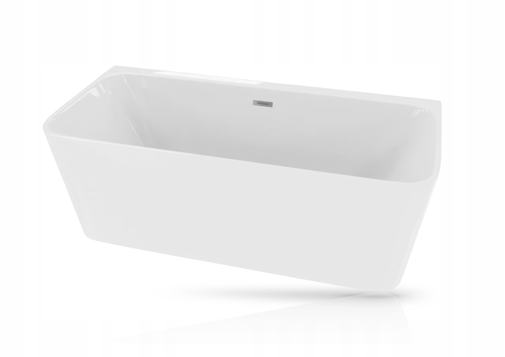 Wanna wolnostojąca przyścienna 150 x 80 cm biała - 14479352058 ...
