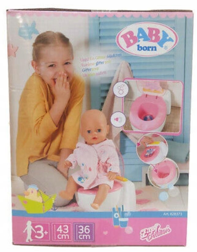 BABY BORN BATH POO-POO TOILET 43CM, ZAPF - 11748924564 - oficjalne ...