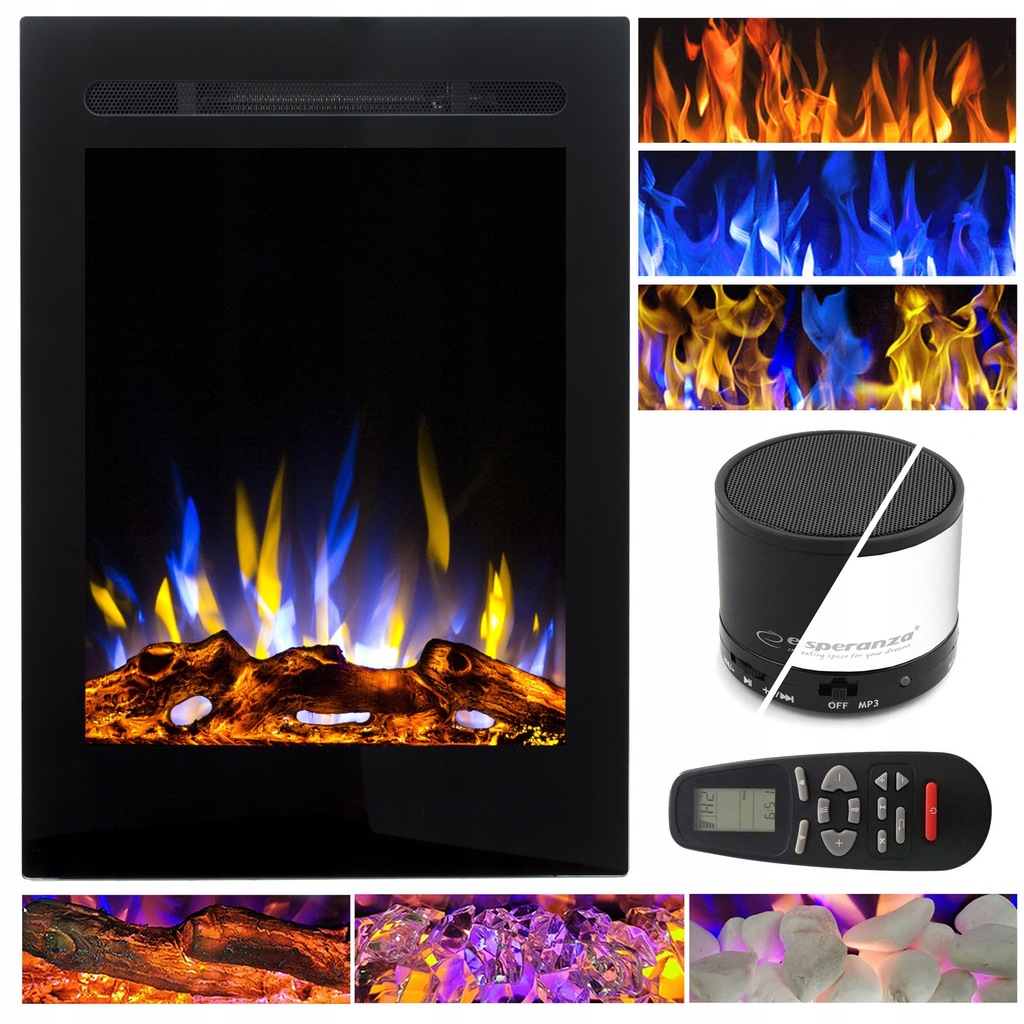 AFLAMO KOMINEK LED MAJESTIC 32 ŚCIENNY ZABUDOWA - 11098725120 ...