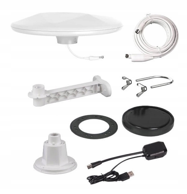 ANTENA SAMOCHODOWA TV DVB-T2 magnes kamper jacht - 11981133158 - oficjalne archiwum Allegro