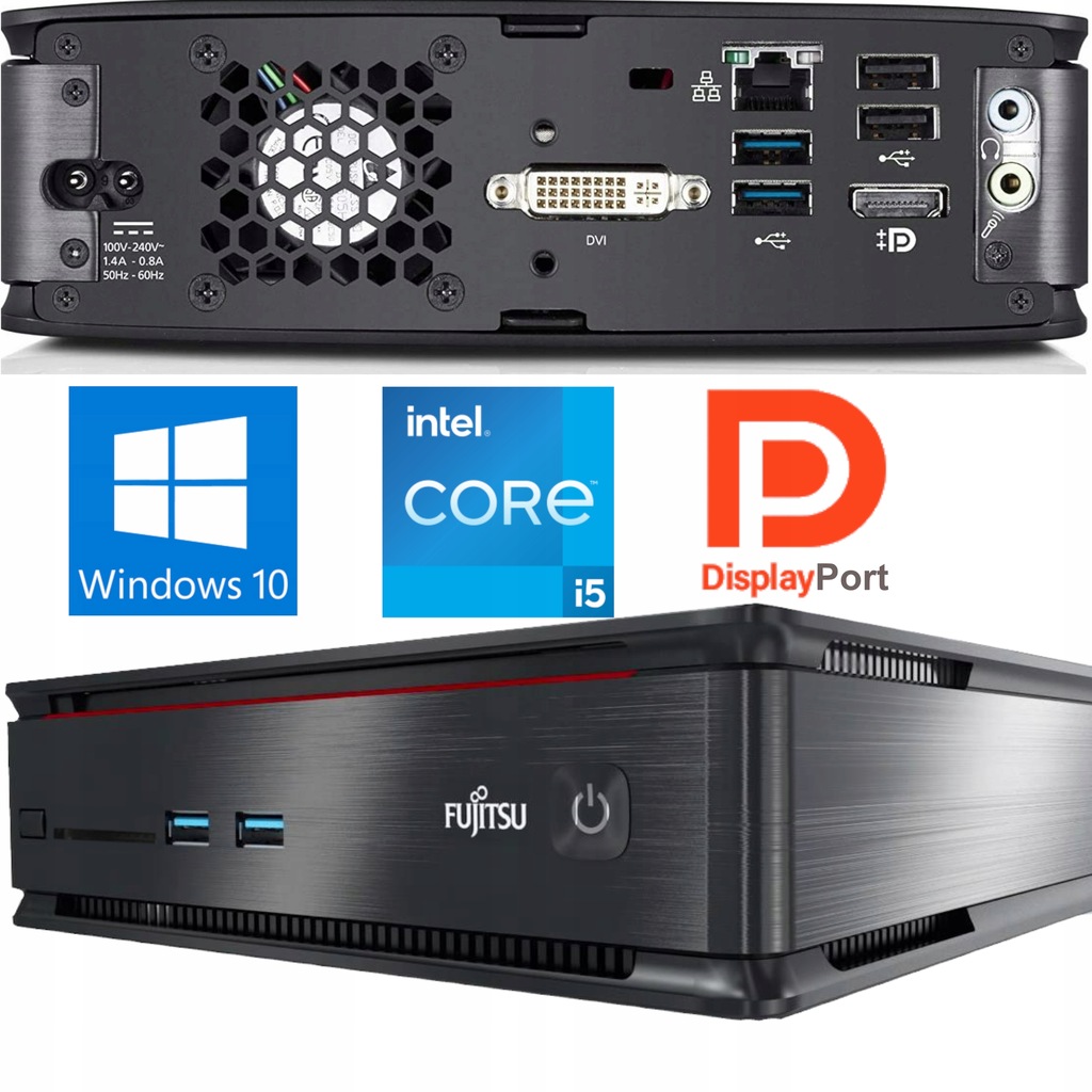 MINI PC Fujitsu Q920 i5 8/0GB DDR3 DISPLAYPORT - 12075455897 ...