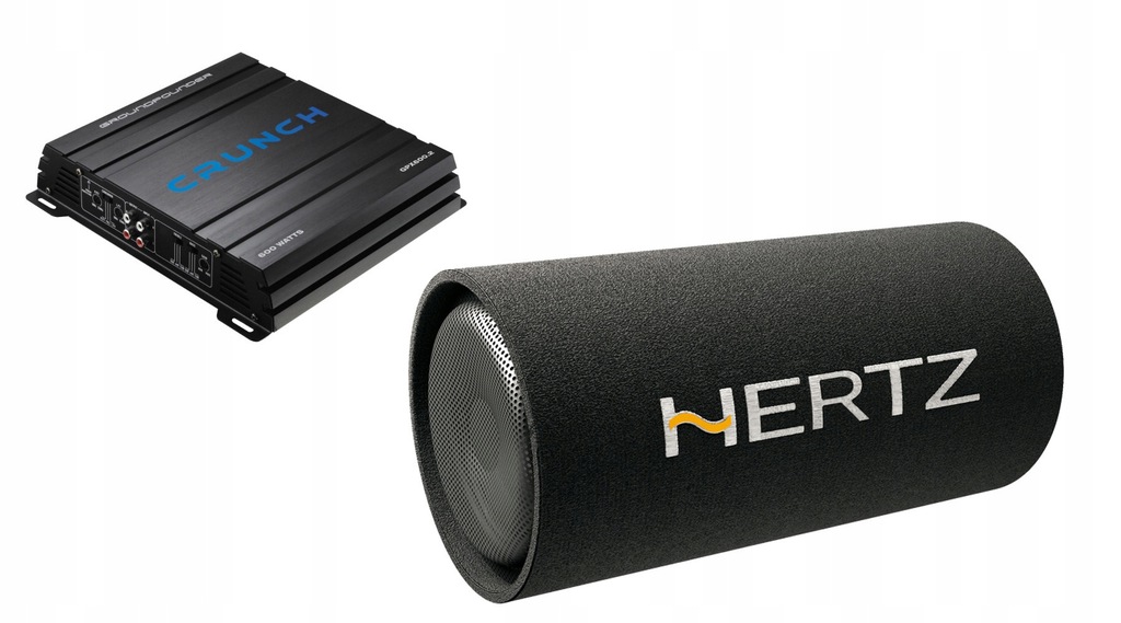 Wzmacniacz CRUNCH GPX600.2 + Tuba basowa HERTZ DST - 8177200806 - oficjalne archiwum Allegro