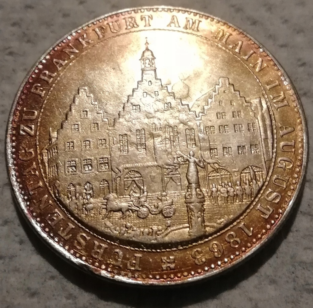 talar 1863 Frankfurt Niemcy Zgromadzenie książąt - 12651828559 ...