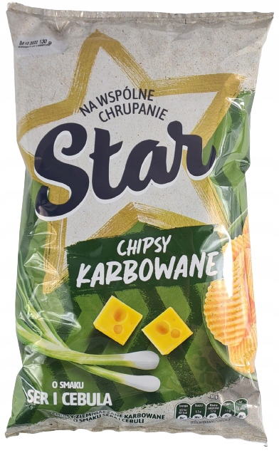 Star Chips Chipsy karbowane ser cebula 130g - 12664851842 - oficjalne ...
