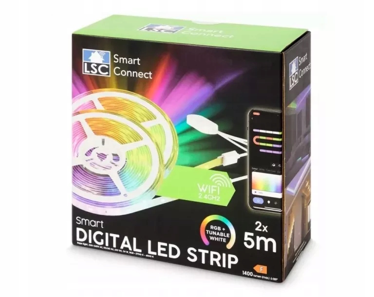 LEDY LSC SMART DIGITAL LED STRIP 2X5M - 13179950761 - oficjalne ...