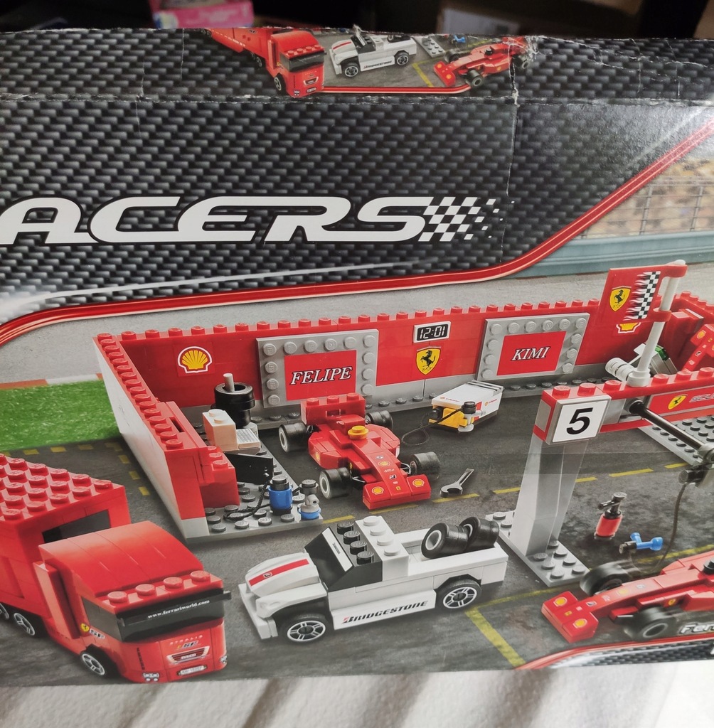 LEGO Racers 8155 Ferrari F1 Pit Stop komplet 1:55 - 9977022952 ...