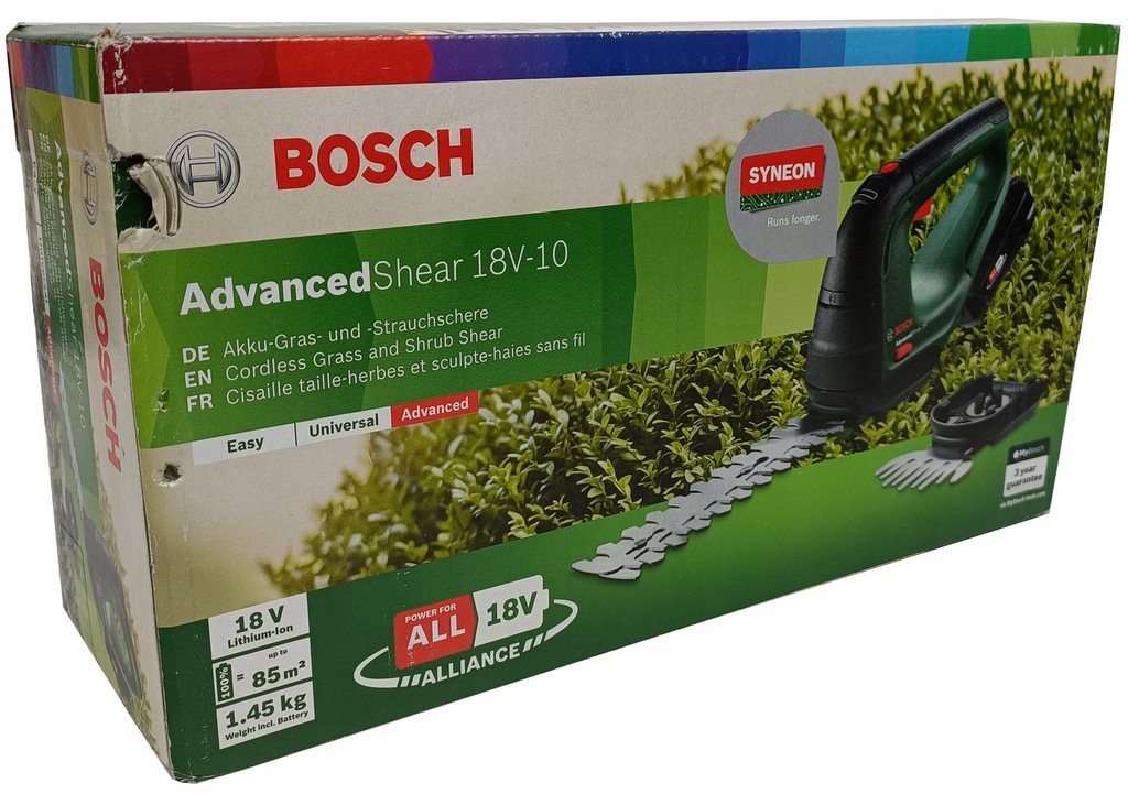 Bosch akumulatorowe nożyce do trawy krzewów 18V - 12544010952 - oficjalne archiwum Allegro