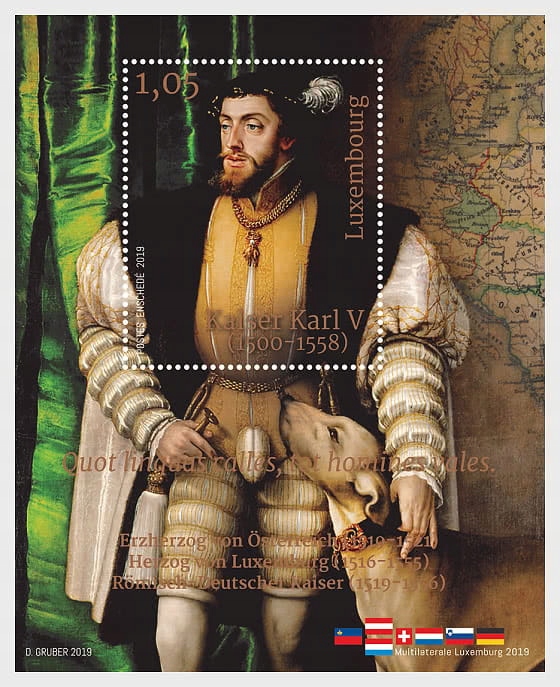 Luksemburg 2019, Cesarz Karol V, mapa, Kraków Wars - 12867829111 ...