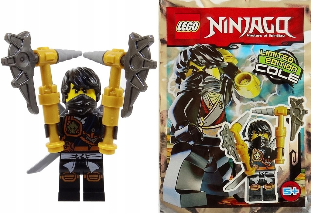 LEGO NINJAGO FIGURKA NINJA COLE 892180 NJO202 SASZETKA - 14711911005 - oficjalne archiwum Allegro