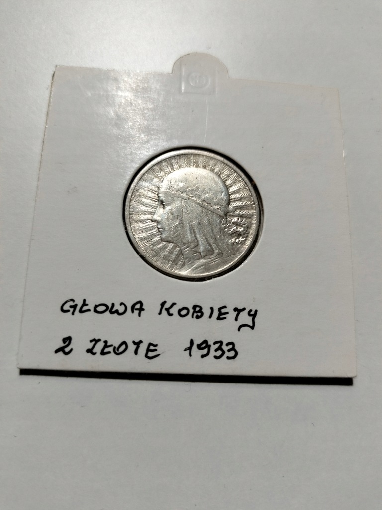2 zł II RP Głowa Kobiety Polonia 1933 ładna srebro - 13574008573 - oficjalne archiwum Allegro