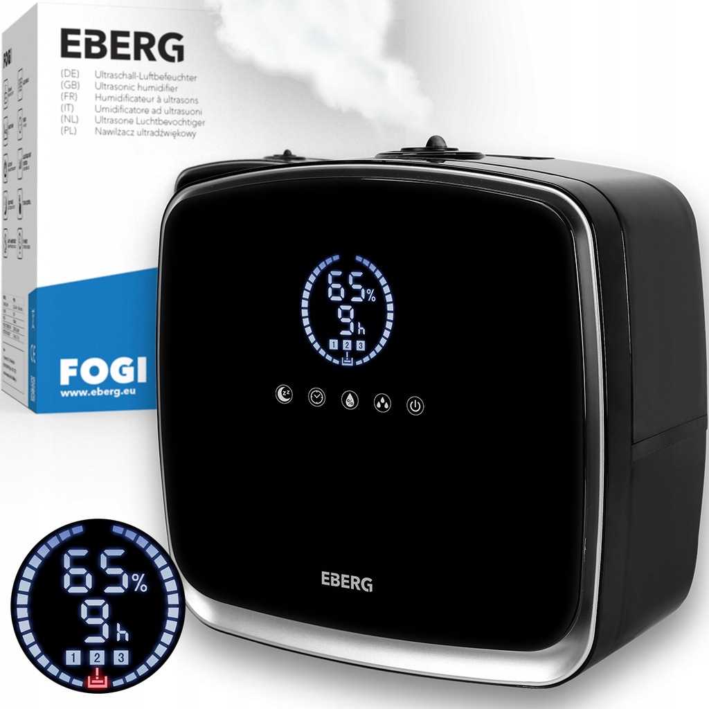 Nawilżacz powietrza EBERG FOGI higrostat timer LED - 8718644161 ...
