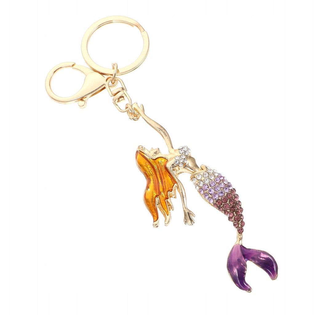 MINI BACKPACK KEYCHAIN MERMAID CRYSTAL KEYCHAINS - 14231963405 ...