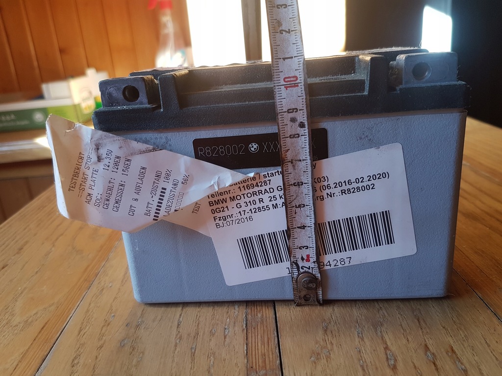 AKUMULATOR AGM 12V 8Ah 120A BMW G310R S1000RR ORYG - 8512860587 ...