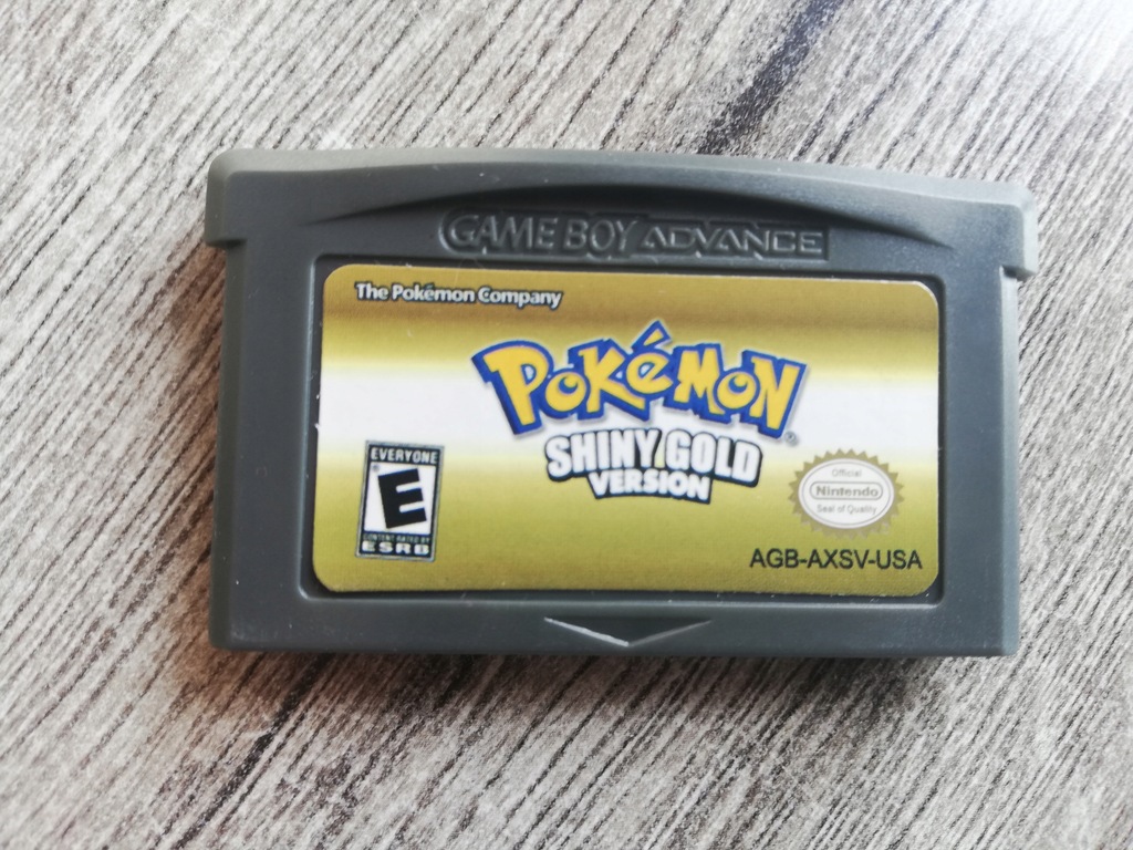 Pokemon Shiny Gold ! Game Boy Advance GBA - 12591074118 - oficjalne ...