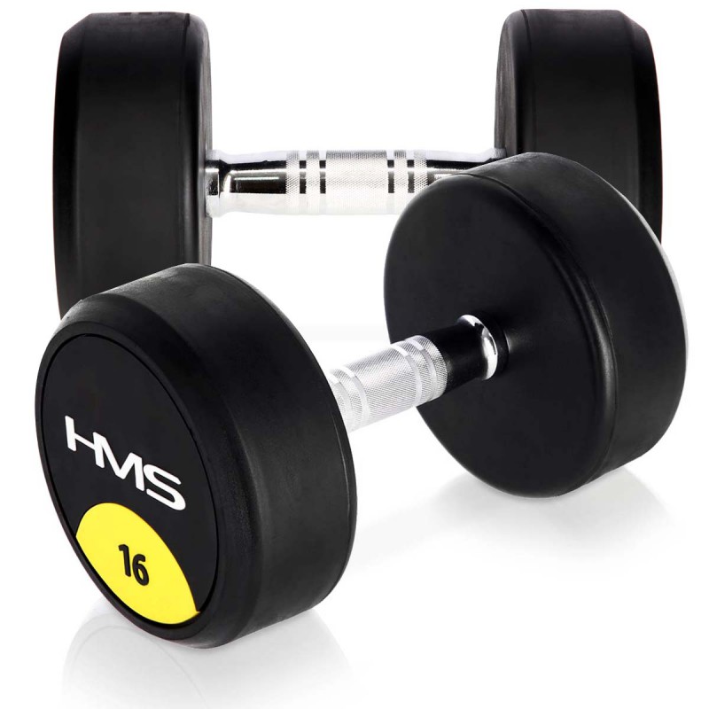 ZESTAW Hantle Stałe Gumowane Ciężarki HMS 2x 16kg - 11818827997 - oficjalne archiwum Allegro
