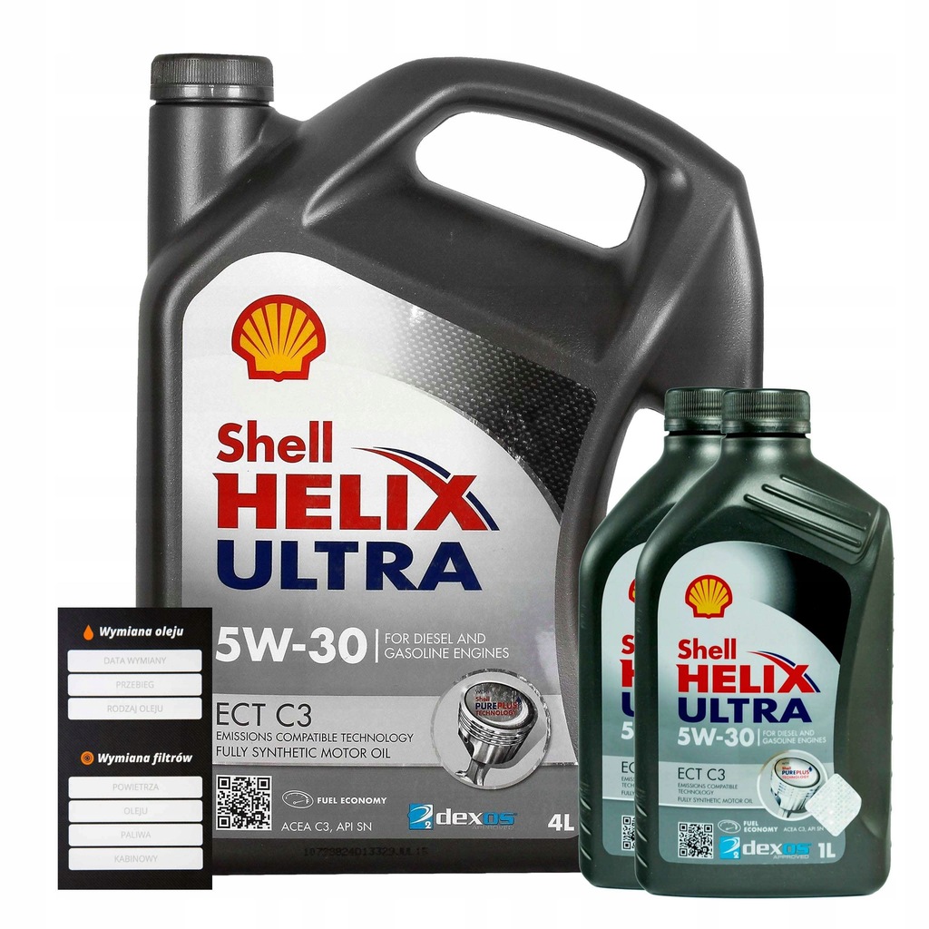 SHELL HELIX ECT C3 5W30 GM dexos2 BMW LL04 6L=4+2 - 6859431875 ...
