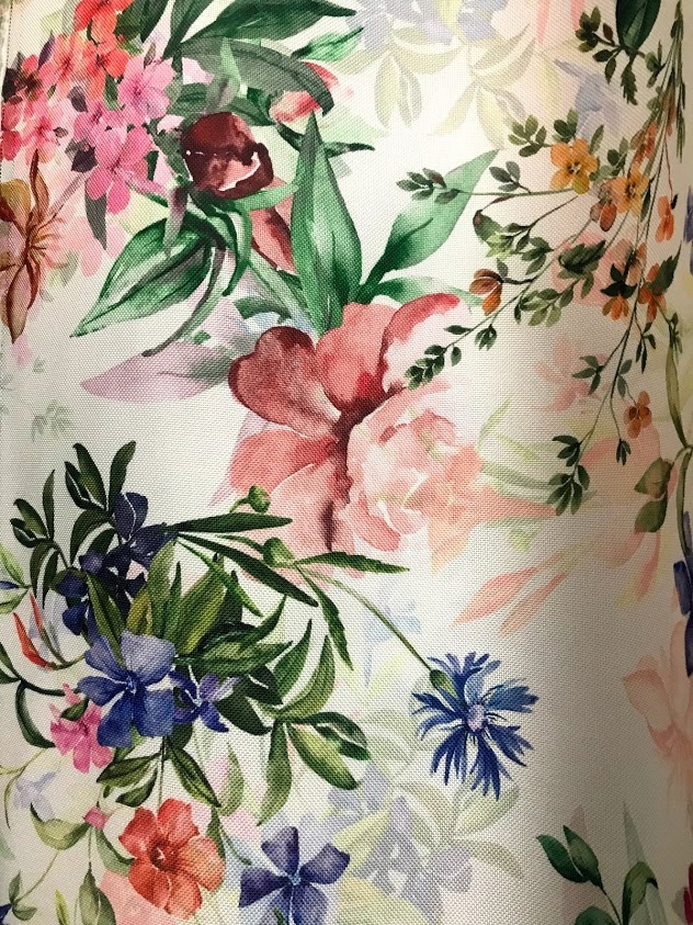 Tkanina zasłonowa zasłona kwiaty róże szer. 150 cm - 9446921226 - oficjalne archiwum Allegro