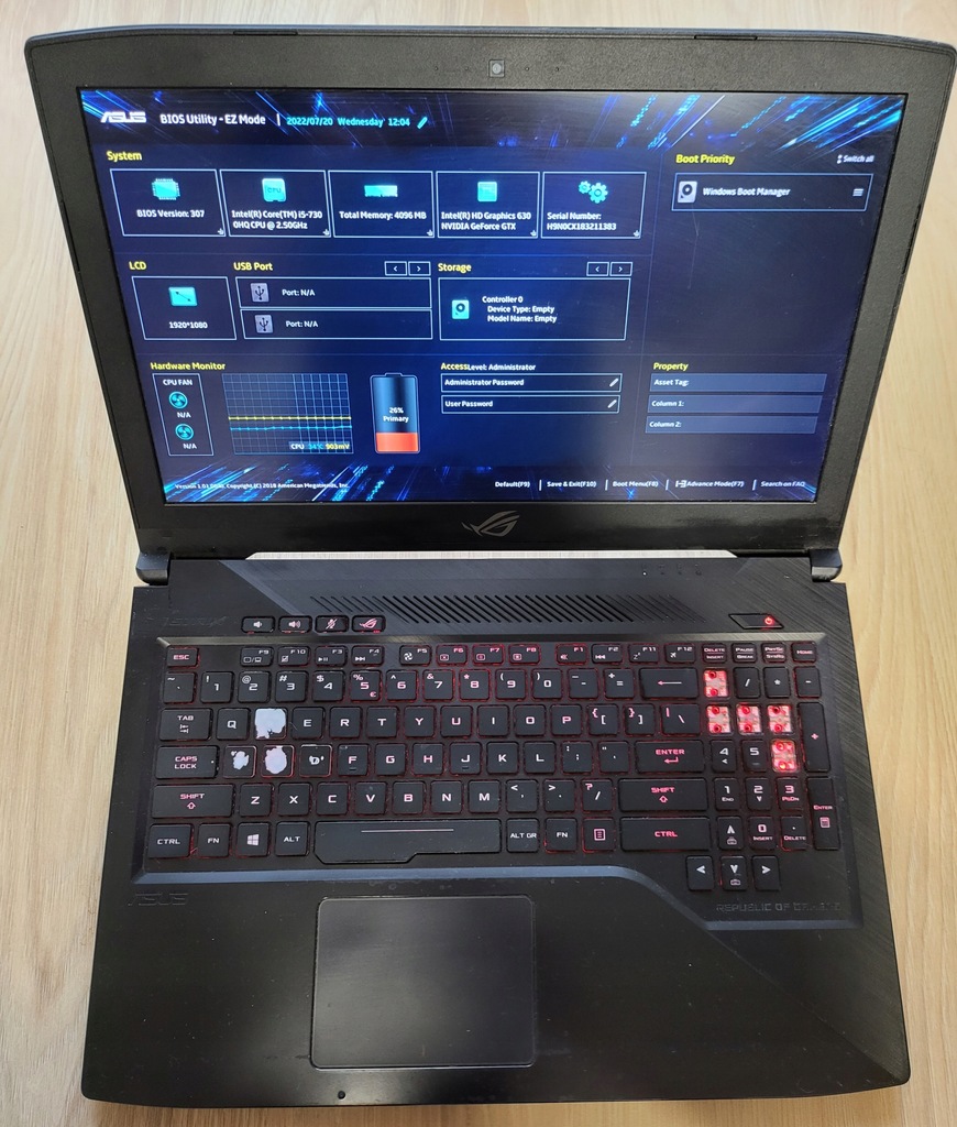 Asus ROG Strix GL503V 15,6 " Core i5 B004 - 12464564036 - oficjalne ...