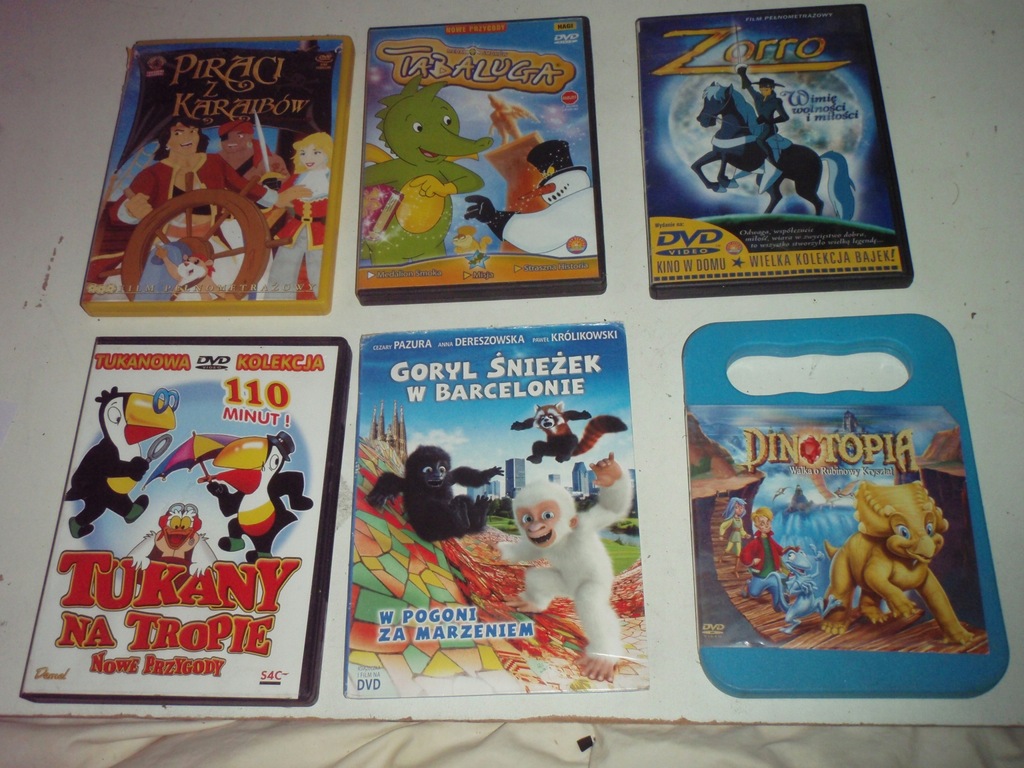 BAJKI dla DZIECI 6 płyt DVD i VCD różne tytuły VI - 13613283305 ...
