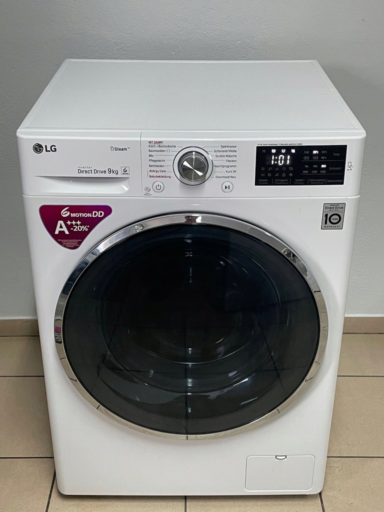 Pralka LG DirectDrive 9kg funkcja pary 1400obr/min A+++ GW - 15132368051 - oficjalne archiwum ...