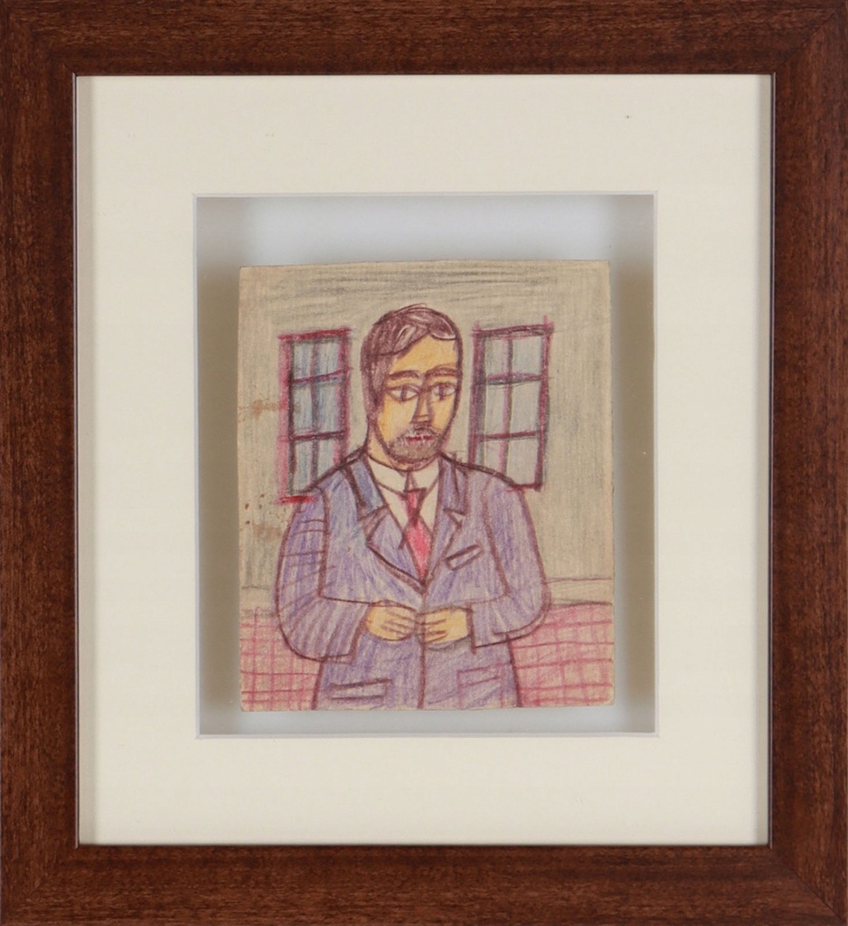 NIKIFOR Krynicki (1895 - 1968) - Portret mężczyzny - 12836193922 ...