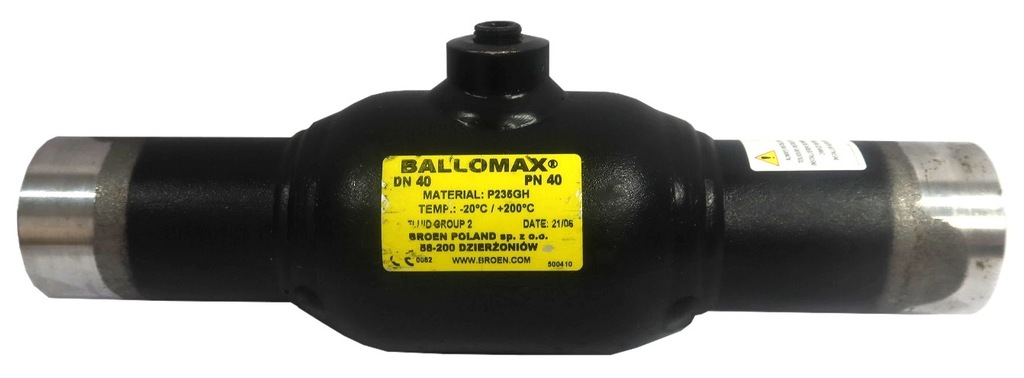 ZAWÓR KULOWY DO WSPAWANIA BROEN BALLOMAX DN40 PN40 - 13933738169 ...