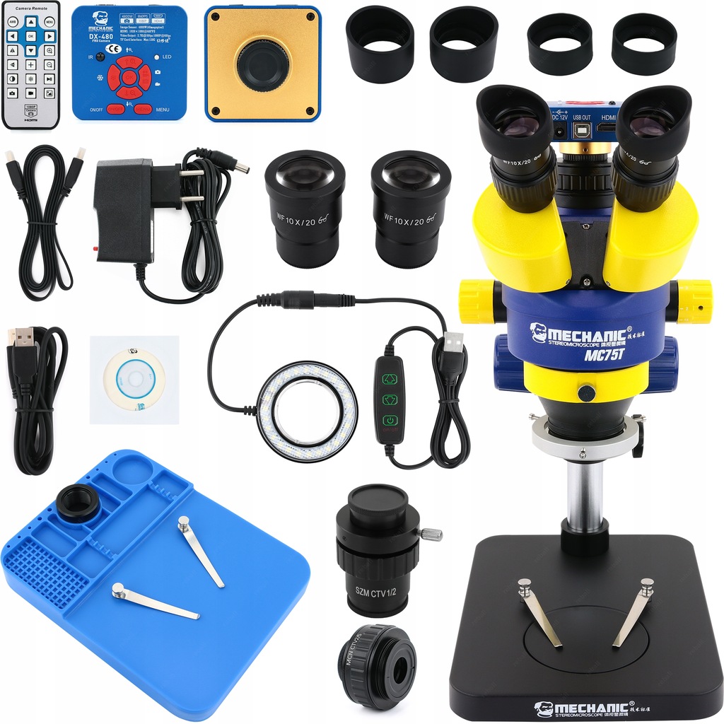 MIKROSKOP STEREOSKOP TRINOKULAR MC75T-B1 KAM 2.7K - 12171426516 ...