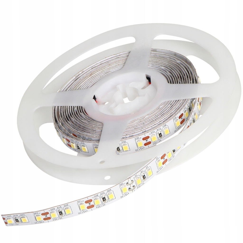 TAŚMA LED 12V 60 LED/m BIAŁA ZIMNA 6500K IP20 5m - 12246907771 ...