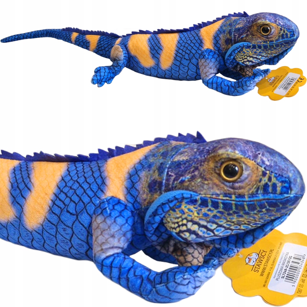 PLUSZOWA JASZCZURKA legwan MASKOTKA pluszak 65cm - 16302895766 ...